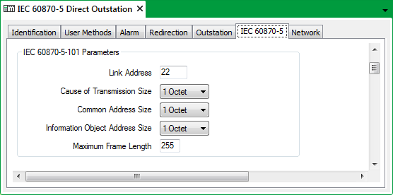 Iec 60870 5 Driver Guide Specify The Iec 60870 5 101 Parameters Configuring An Iec 60870 5